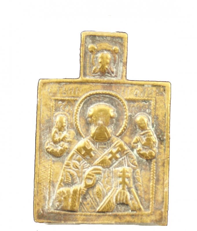 Ikone Russland "Der heilige Nikolaus " 18. Jh.